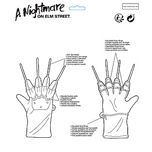 Rubie's mens Nightmare on Elm Street Freddy Krueger Gloves Adult Costume Accessory, Multicolor, One Size US