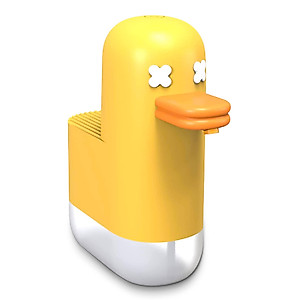 Genialba Automatic Soap Dispenser, 12oz/350ml, Rechargeable, Hand Washing Time Reminder, Cute Duck Foaming Touchless Soap Dispenser, Kids Hand Soap Dispenser for Home, Bathroom, School with USB C