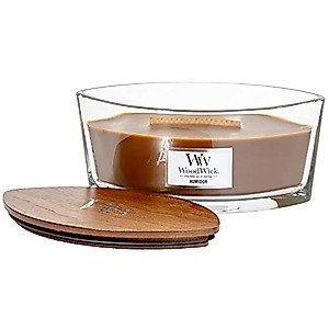 WoodWick Humidor Scented Crackling Wooden Wick Candle in Glass Vessel