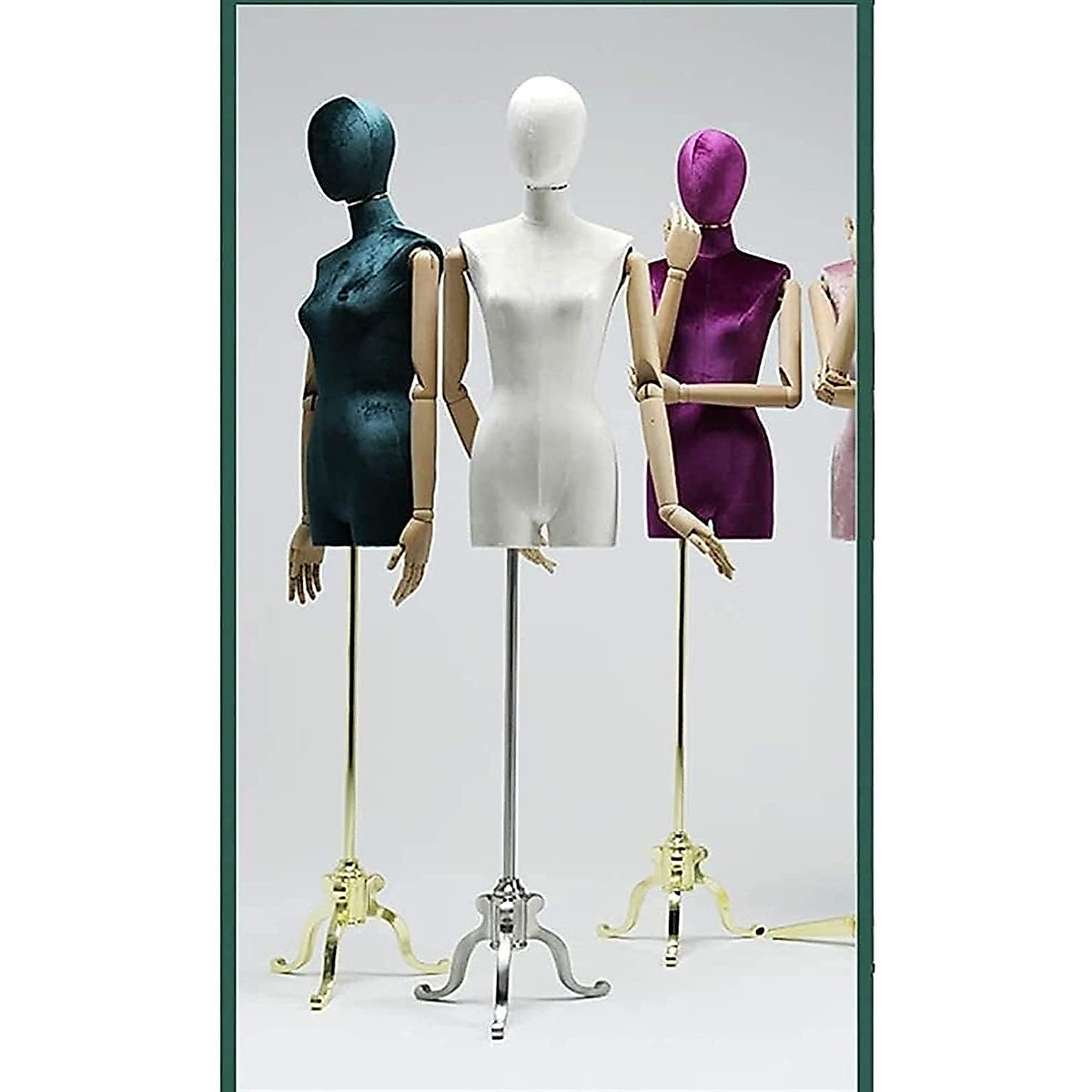 Tailors Dummy Mannequins Mannequin Body Female Tailors Dummy Mannequin with Metal Base Window Display Dressform Mannequin