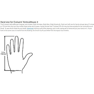 Evoluent VM4SW VerticalMouse 4 Right Hand Ergonomic Mouse with Wireless USB Receiver (Small Size.) The Original VerticalMouse Brand Since 2002. Helps Relieve Wrist Discomfort