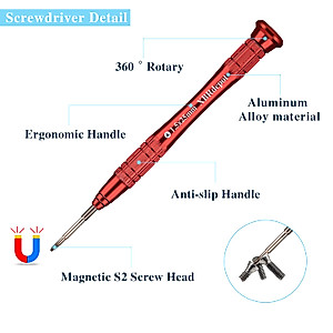 Triwing Screwdriver, Repair Kit Compatible for GameCube Game Boy Nintendo 3DS & 2DS 64 DS NES Super Nintendo Wii Wii U Switch Consoles and Controllers