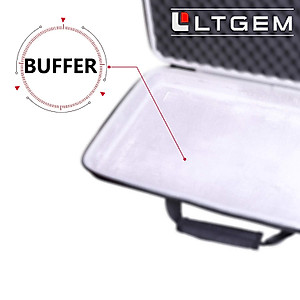 LTGEM EVA Hard Case for Numark Mixtrack Pro FX – 2 Deck DJ Controller - Protective Carrying Storage Bag (Not Compatible Other Model)