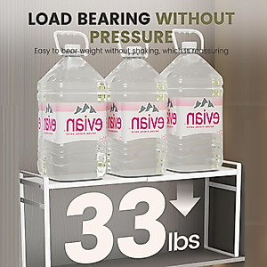 WOCHUANGSI 1pcs Medicine Cabinet Organizer Stretchable Storage Box For Bathroom Stackable Mirror Cabinets Vanity Small Narrow Shelf Slim Trays Holder (White, Normal)