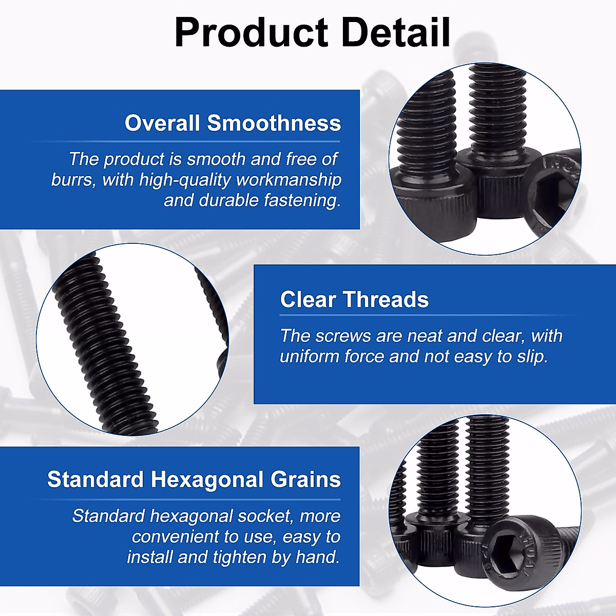 MroMax 50Pcs M3 x 20mm Socket Head Cap Screw Bolts, Grade 12.9 Alloy Steel, Black Oxide Finish, Metric Allen Hex Drive, Fully Threaded, for Use in Various DIY Projects