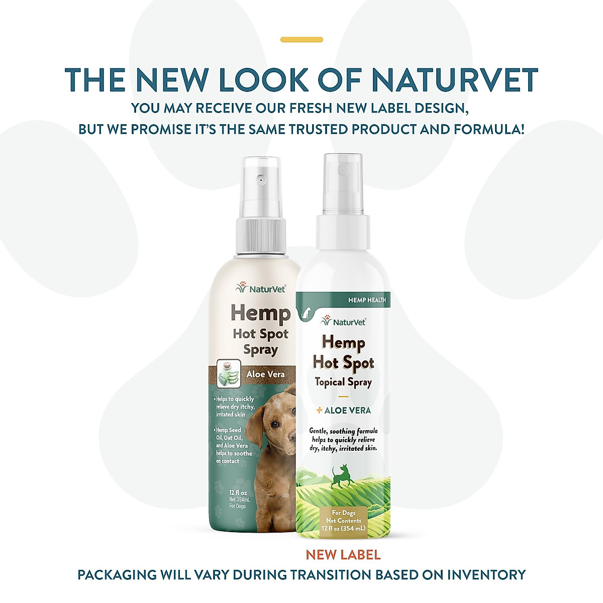 NaturVet Hemp Hot Spot Spray with Aloe Vera for Dogs, 12 oz Liquid, Made in The USA