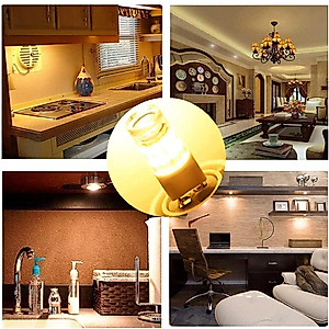 SSQY G8/GY8.6 LED Light Bulb 3 Watts Warm White - G8 Base Bi-pin Xenon JCD Type LED 120V 20W Halogen Replacement Bulb,Under-Cabinet Light.Pack of 5 (Warm White)