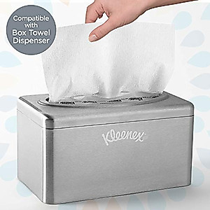 Kleenex® Hand Towels with Premium Absorbency Pockets (01701), Pop-Up Box, White, 18 Boxes / Case, 120 Hand Towels / Box, 2,160 Hand Towels / Case