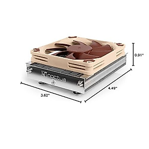 Noctua NH-L9a-AM4, Premium Low-Profile CPU Cooler for AMD AM4 (Brown)
