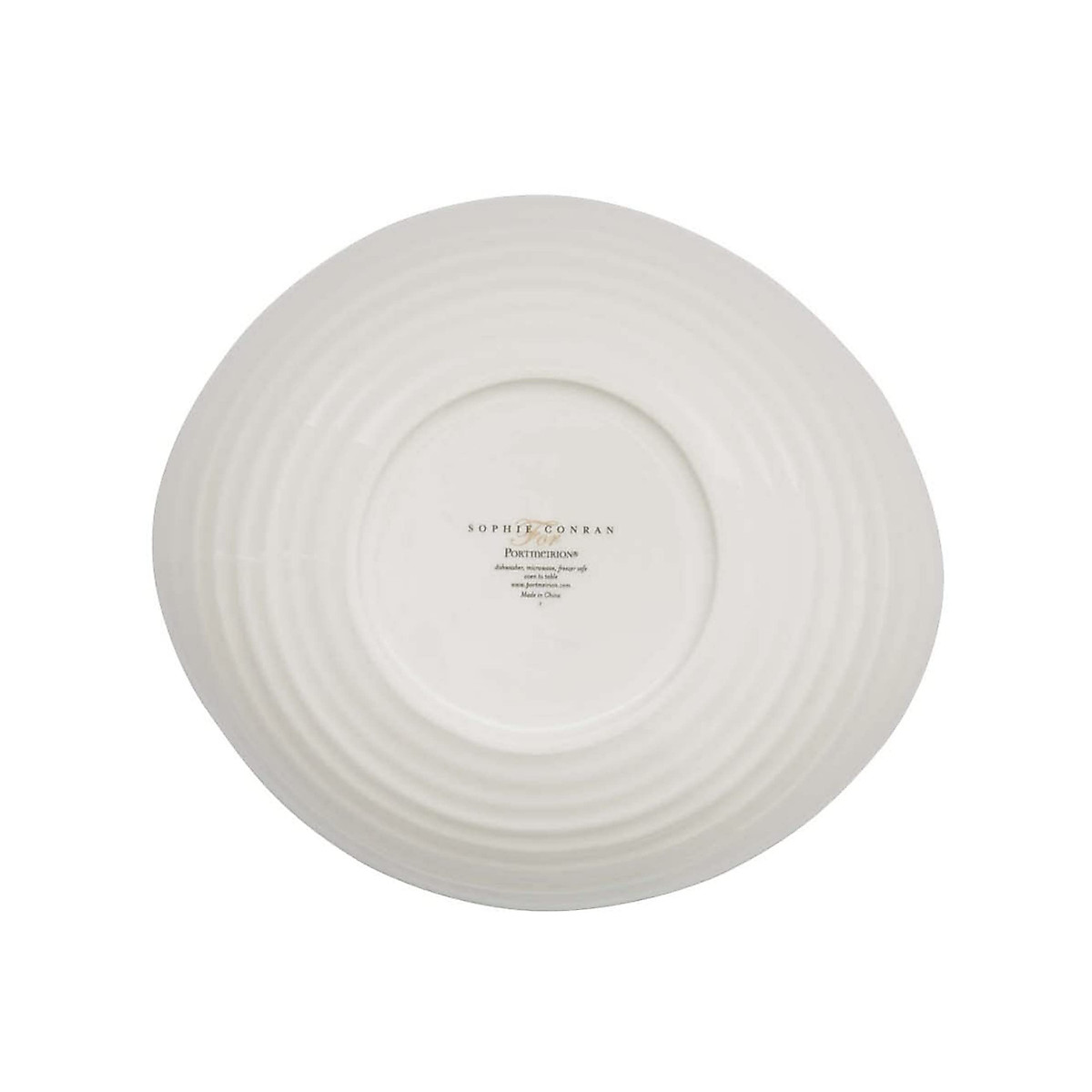 Portmeirion Sophie Conran White Pasta Bowl | Set of 4 | Large Serving Bowls for Soup or Salad | 9 Inch | Made from Fine Porcelain | Microwave and Dishwasher Safe
