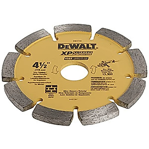 DEWALT Diamond Blade, Tuck Point, 4-1/2-Inch x 1/4-Inch (DW4740)