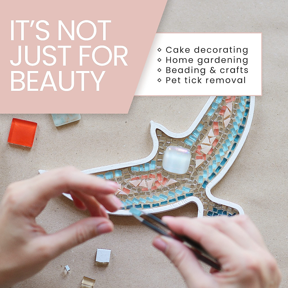 Tweezer Guru Eyebrow Tweezer Set (4-Piece) for Women & Men - Professional Slant and Pointed Tweezers Set with Case - Precision Tweezers Kit for Facial Hair, Splinter and Ingrown Hair Removal