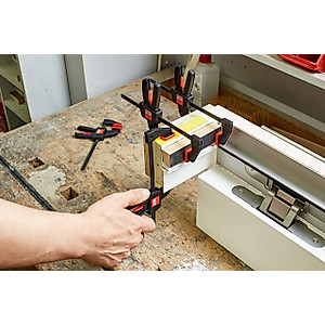 BESSEY EHK series Micro 4 1/2" Trigger Style Clamp, Fast Acting One Hand Woodworking Clamps for Wood working, Carpentry, Home Improvement, DIY, Construction Projects