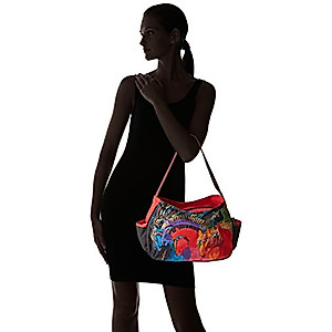 Laurel Burch 80367 Medium Hobo Zipper Top 15"X4.5"X9", Wild Horses of Fire