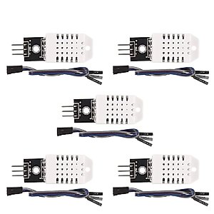 UMLIFE 5PCS Hygrometer Thermometer Sensor DHT22 Digital Temperature and Humidity Module AM2302 Temperature Humidity Gauge Monitor for Electronic Practice DIY Replace SHT11 SHT15