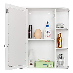 Kcelarec Bathroom Medicine Cabinet, Wall Mounted Storage Cabinet,Mirror Cabinet for Bathroom Living Room, Bathroom Mirror Wall Cabinet