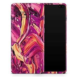 DesignSkinz Blurred Abstract Flow V15 Protective Vinyl Decal Wrap Skin Cover Compatible with The Samsung Galaxy S20 (Screen Trim & Back Glass Skin)