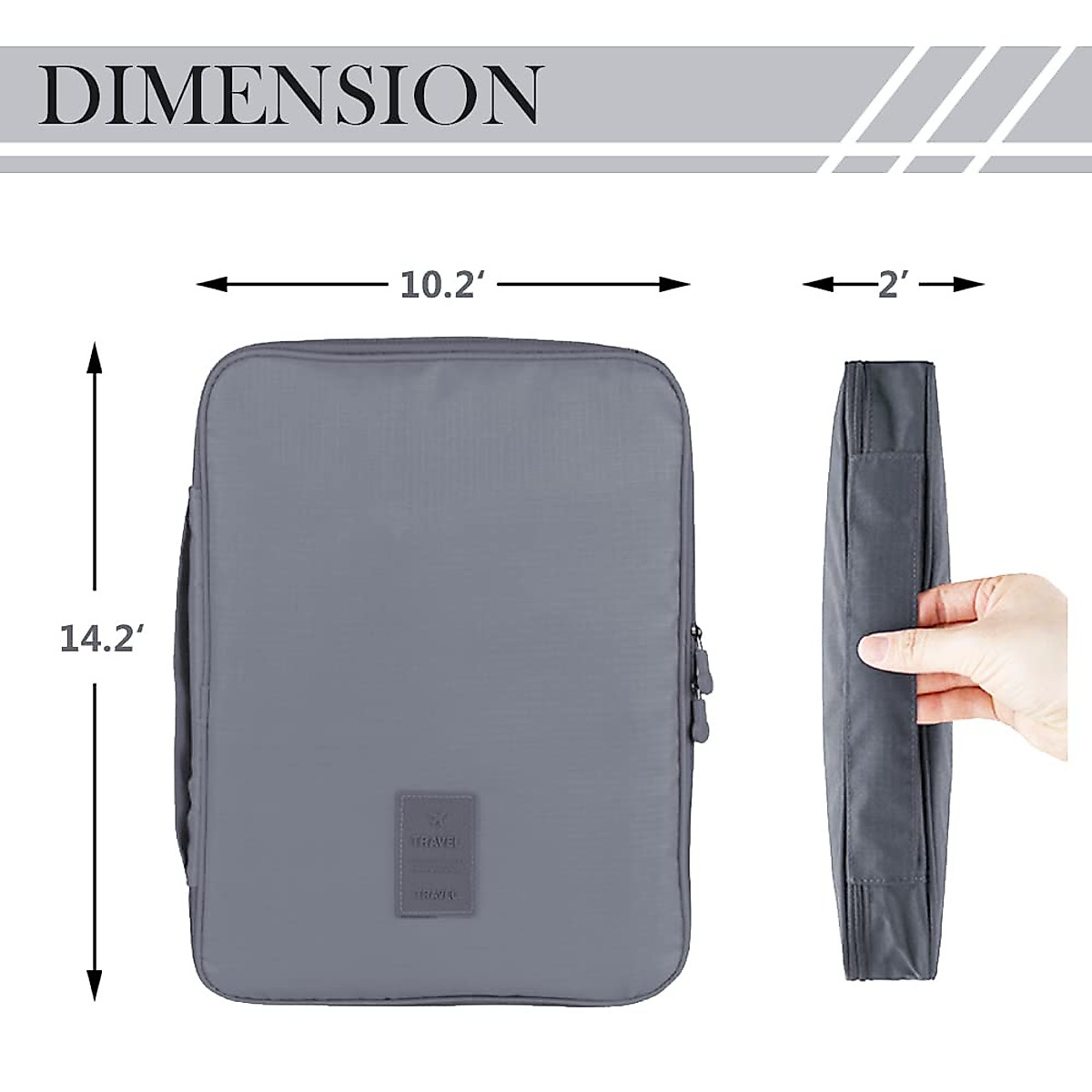 PIPICO T-shirt Anti-Wrinkle Travel Bag For Men, Portable Storage Duffel Bag for Business Business Trip