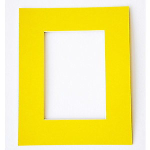 topseller100, Pack of 10 YELLOW 11x14 Picture Mats Matting with White Core Bevel Cut for 8x10 Pictures