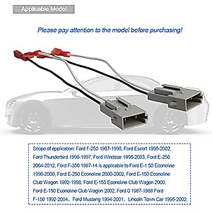 ZYHW 4pcs 72-5512 Car Speaker Connector Harness Adapter for Ford F-150 for Ford for Ranger 1995-1997