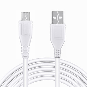 CJP-Geek 5ft White Micro USB Power Charging Cord Replacement for Sony Playstation 4 PS4 GOLD Wireless Stereo Headset