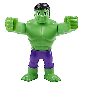 Spidey and His Amazing Friends Marvel Supersized Hulk 9-inch Action Figure,Preschool Super Hero Toy,Kids Ages 3 and Up,Avengers Action Figures