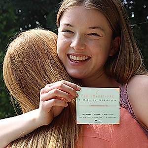 Lucky Feather 21st Birthday Gifts For Her - 14K Gold Dipped Beads Bracelet on Adjustable 7”- 8” Cord - Women Turning 21 Birthday Gifts For Her (rose-gold-plated-base)