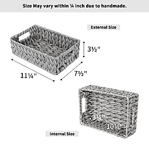 GRANNY SAYS Bundle of 3 Sets Woven Storage Baskets for Shelves