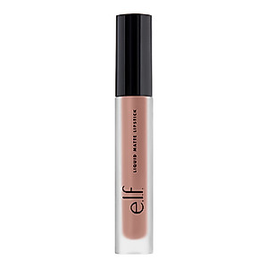 e.l.f. Cosmetics Liquid Matte Lipstick, Highly Pigmented, Quick Drying & Smudge Proof, Nourish & Soften, Diamond-Shaped Wand, Praline