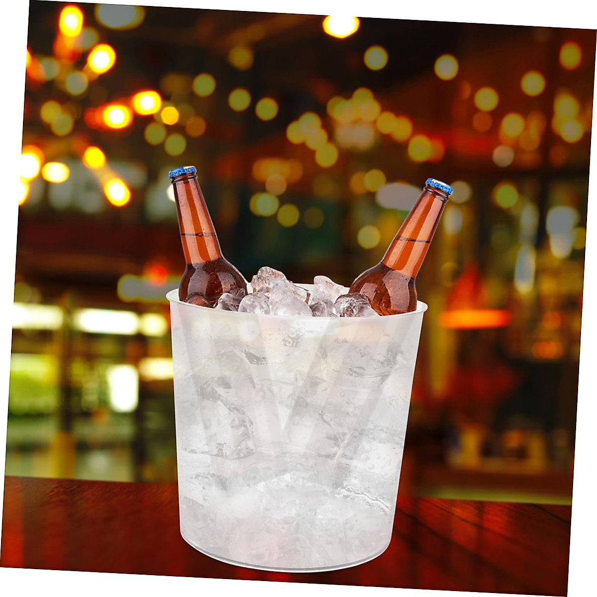 FUOYLOO Beer Cooler Whiskey Cooler 4pcs Ice Bucket Bottle Bucket Plastic Student Small Ice Buckets Beer Coolers