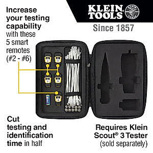 Klein Tools VDV770-850 Tester Remote Upgrade Kit for Scout Pro 3 Tester with Single-step Test + Map Remotes (#2 thru #6)