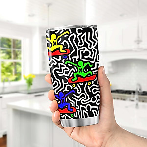 Tumbler Keith Tea Haring Coffee Stainless Insulated Hot Office Steel 20 30 Oz Iced Travel