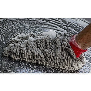 Mothers Premium Chenille Car Wash Mitt - Scratch & Lint Free, 2pk