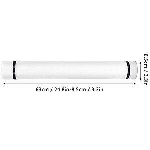 Poster Tube, Drawing Storage Tube, with Strap PE Moisture-Proof Waterproof for Posters Maps Artworks Documents(White)