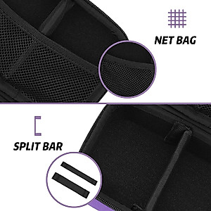 RHCOM Carrying case Compatible with PM Cards, Gifts for Boys, Cards Storage Box fits Yugioh, Magic MTG Cards and PM, Holds 500 Cards(Purple)