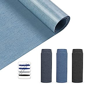 HTVRONT Iron on Patches for Clothing Repair 4 Rolls - Denim Patches for Jeans Kit 4" by 20", 4 Rolls of Iron On Denim Patches for Jeans Inside & Clothing Repair (Four Colors)
