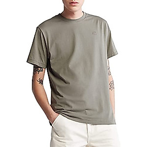 Calvin Klein Men's Smooth Cotton Solid Crewneck T-Shirt, Dusty Olive, Large