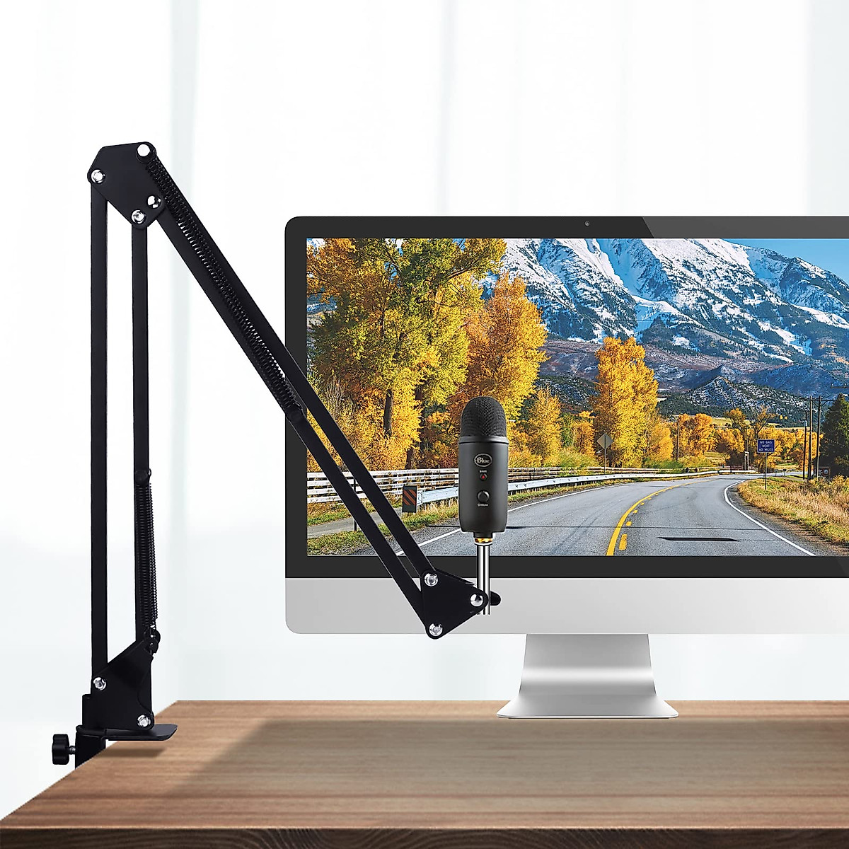 For Blue Yeti Boom Arm, Mic Desk Stand Compatible with Blue Yeti Nano Microphone, Blue Yeti x Mic Arm Stand Perfect for Podcasts, Gaming, Recording.