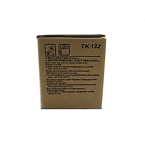 Kyocera TK-132 1T02HS0US0 FS-1300D FS-1350DN FS-1028MFP FS-1128MFP Laser Toner Cartridge (Black) in Retail Packaging