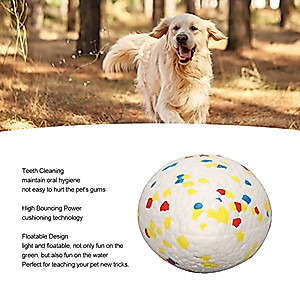 Dog Color Rugby Toy, Bite Resistant Teeth Grinding High Bouncing Power Interactive Floating Dog Chew Toy Balls, Aggressive Chewers Toys for Pet Dog Relieving Boredom
