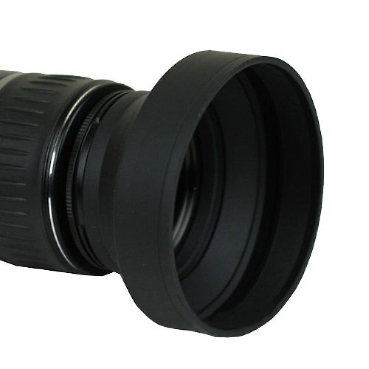58mm Soft Rubber Lens Hood for Canon Rebel T5, T6, T7i, T8i, EOS 80D, 90D, 77D, SL3 Cameras with EF-S 18-55mm STM Lens