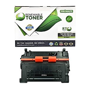 Renewable Toner Compatible 81A MICR Replacement for HP 81A CF281A Enterprise MFP M604 M605 M630h M630dn M630f M630z M606 M630 Check Printer Cartridge
