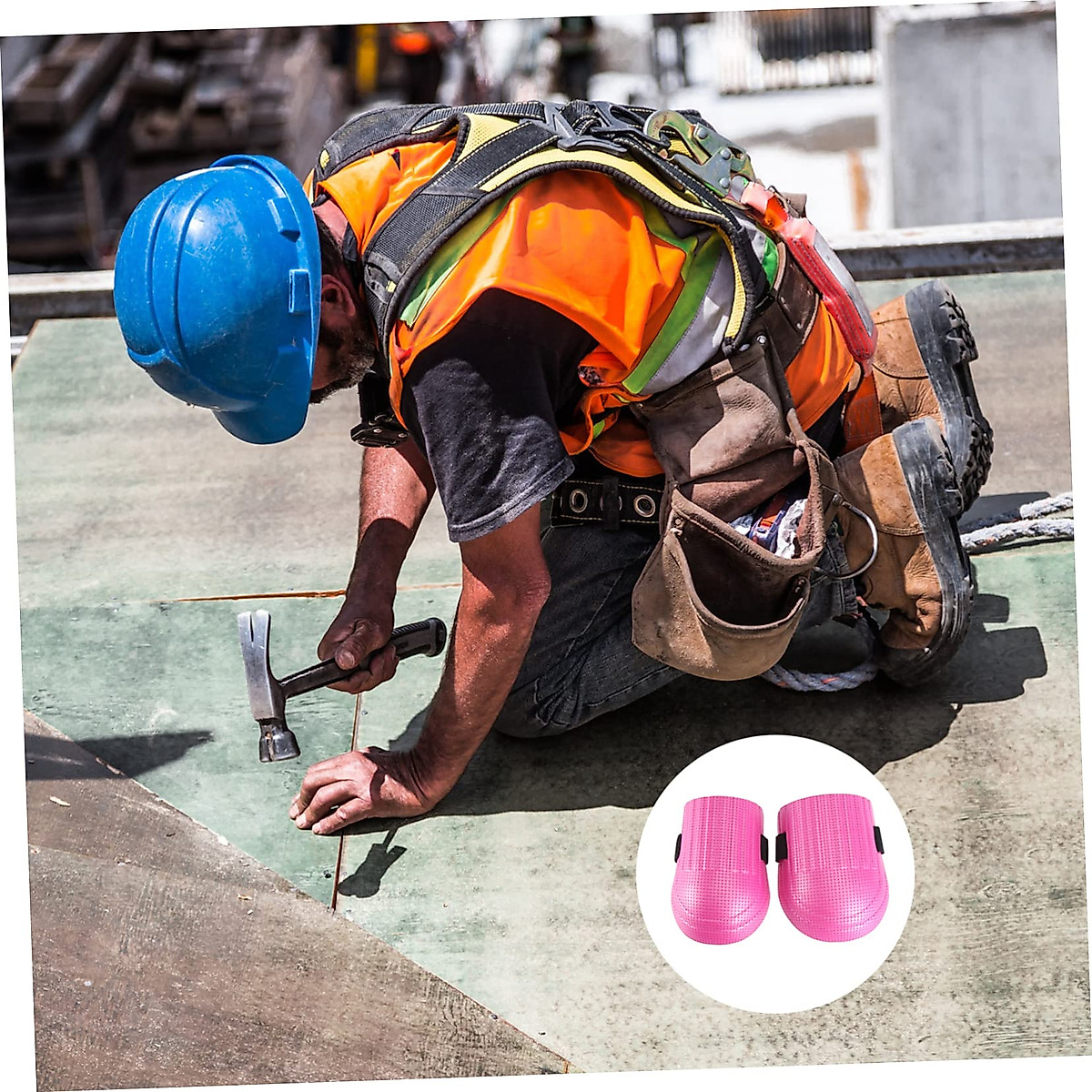 Housoutil 2 Pairs Knee Pads Gel Knee Pads Cleaning Tools Kneeling Pad Planting Knee Pad Garden Knee Protectors Practical Kneeling Cushion Mason Kneeling Cushion Worker Knee Protection Sleeve