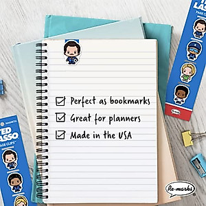 Re-marks “Ted Lasso” Magnetic Bookmarks, Magnetic Page Clips, 2 Sets of 4 Page Clips, 8 Clips Total