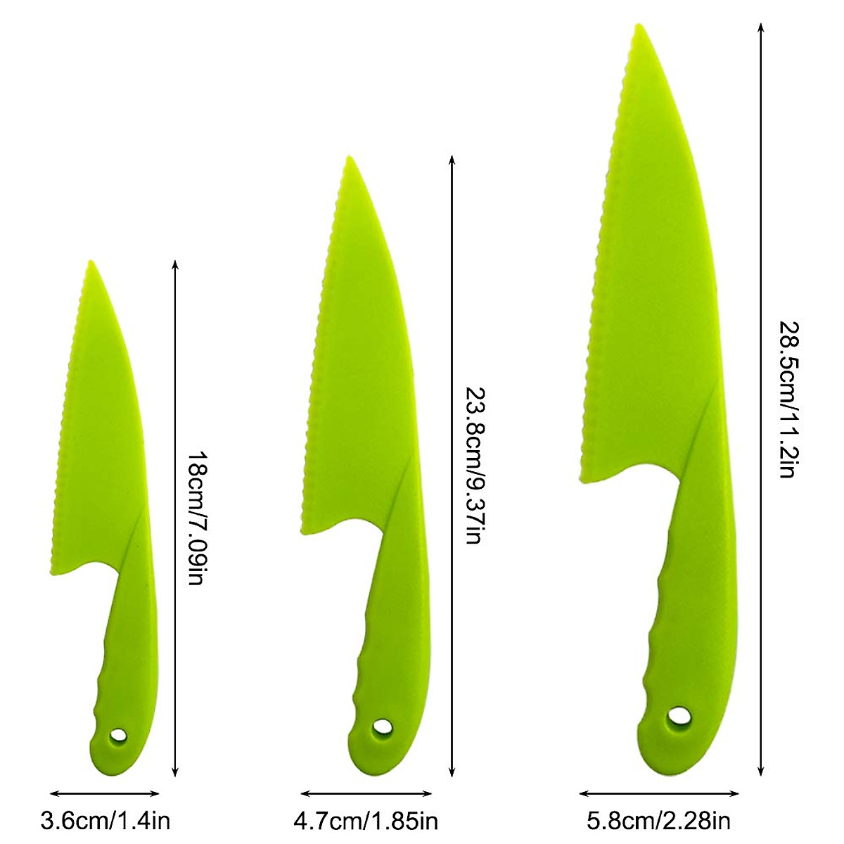 Sonku 10 Packs Kitchen Knife Set, Cooking Knives with Cutting Boards for Kids and Adults -Multi Colors