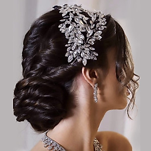 ZHENM Rhinestone Wedding Headband,Bridal Headpiece for Wedding,Party Hair Accessories for Women