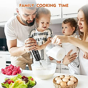 KOIOS 800-Watt/ 12-Speed Immersion Hand Blender(Titanium Reinforced), Turbo for Finer Results, 4-in-1 Set Includes BPA-Free Food Chopper / Egg Beater / Beaker, Ergonomic Grip, Detachable