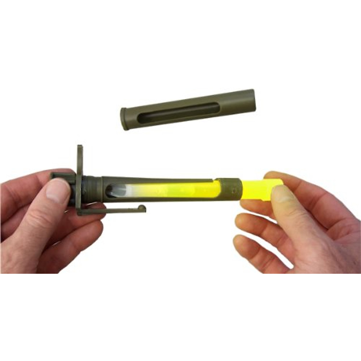 Cyalume 9-06370PF Combat Light Shield Device, 6-3/4" Length x 1" Width, For 6" ChemLight and SnapLight Lightsticks Gray