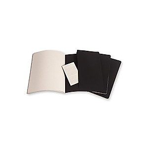 Moleskine QP331 Notebook, Cahier Journal, Horizontal Rule, XXL, Black