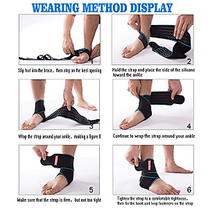 Candy Li Ankle Support,Adjustable Ankle Brace Breathable Nylon Material Super Elastic and Comfortable,1 Size Fits all, Suitable for Sports (gray 1)